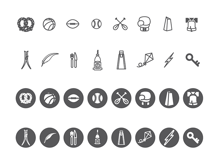 Philly Icons by Chris Fernandez on Dribbble