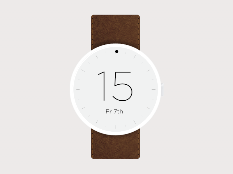 Typographic watch concept by Petr Ondrusz on Dribbble