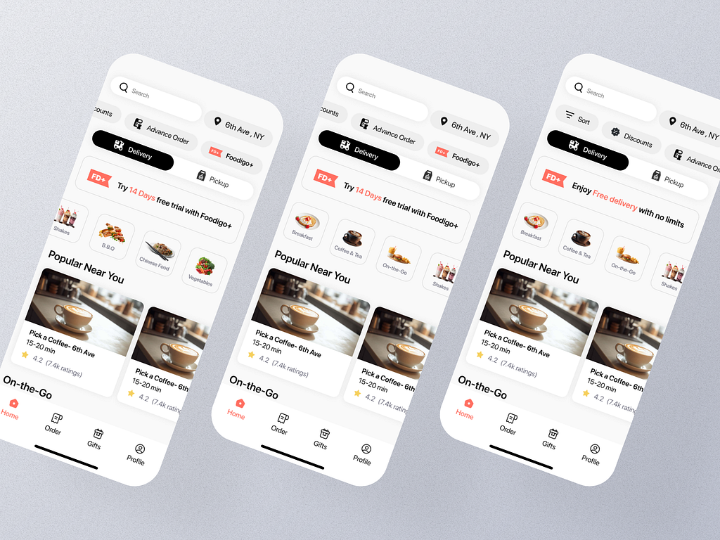 Home Screen Mobile App Ui by UI Ants on Dribbble