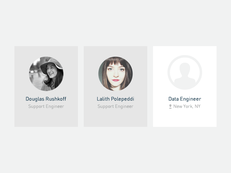 People Cards by Codecademy on Dribbble