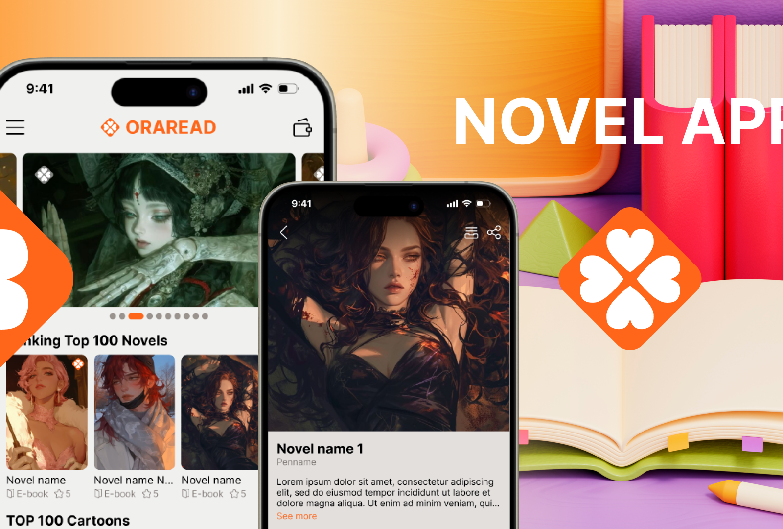NOVEL APP by Kantamatthanat Dadpinij on Dribbble