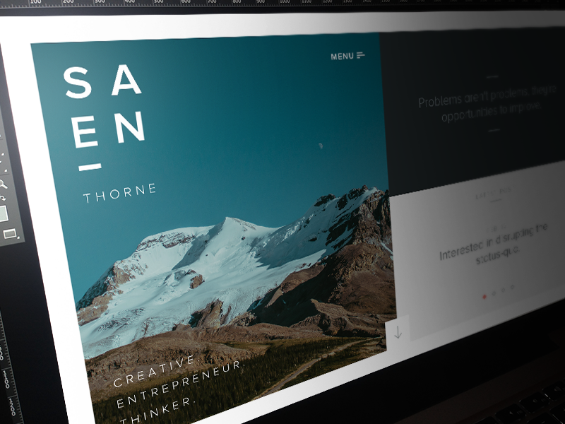 Personal Website Screenshot by Andres Jasso on Dribbble