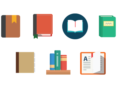 Book Icons by Pooja on Dribbble