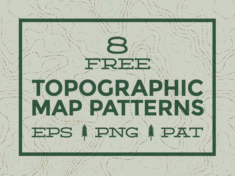 Free Topographic Map Patterns by Chris Spooner on Dribbble
