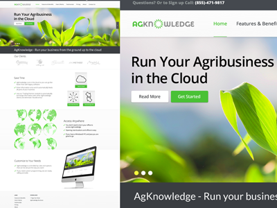 AgKnowledge Corporate Website by Erik Ringerud on Dribbble
