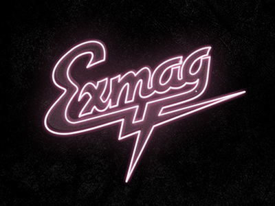 Neon Exmag logo by Dan Frieber on Dribbble
