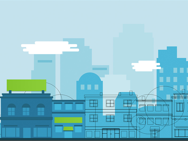 Storefront - City View Wireframe by Enrique Morgan on Dribbble