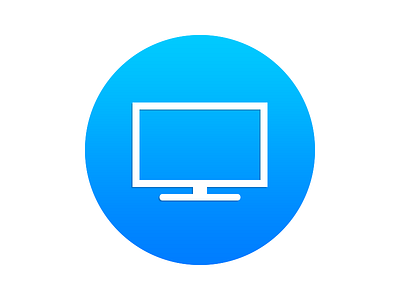 iOS 8 Inspired TV Icon by Devon DeNure on Dribbble