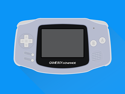 Flat GAMEBOY by SiD on Dribbble