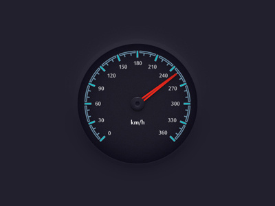 Speedometer Illustration by Andrei Marius on Dribbble