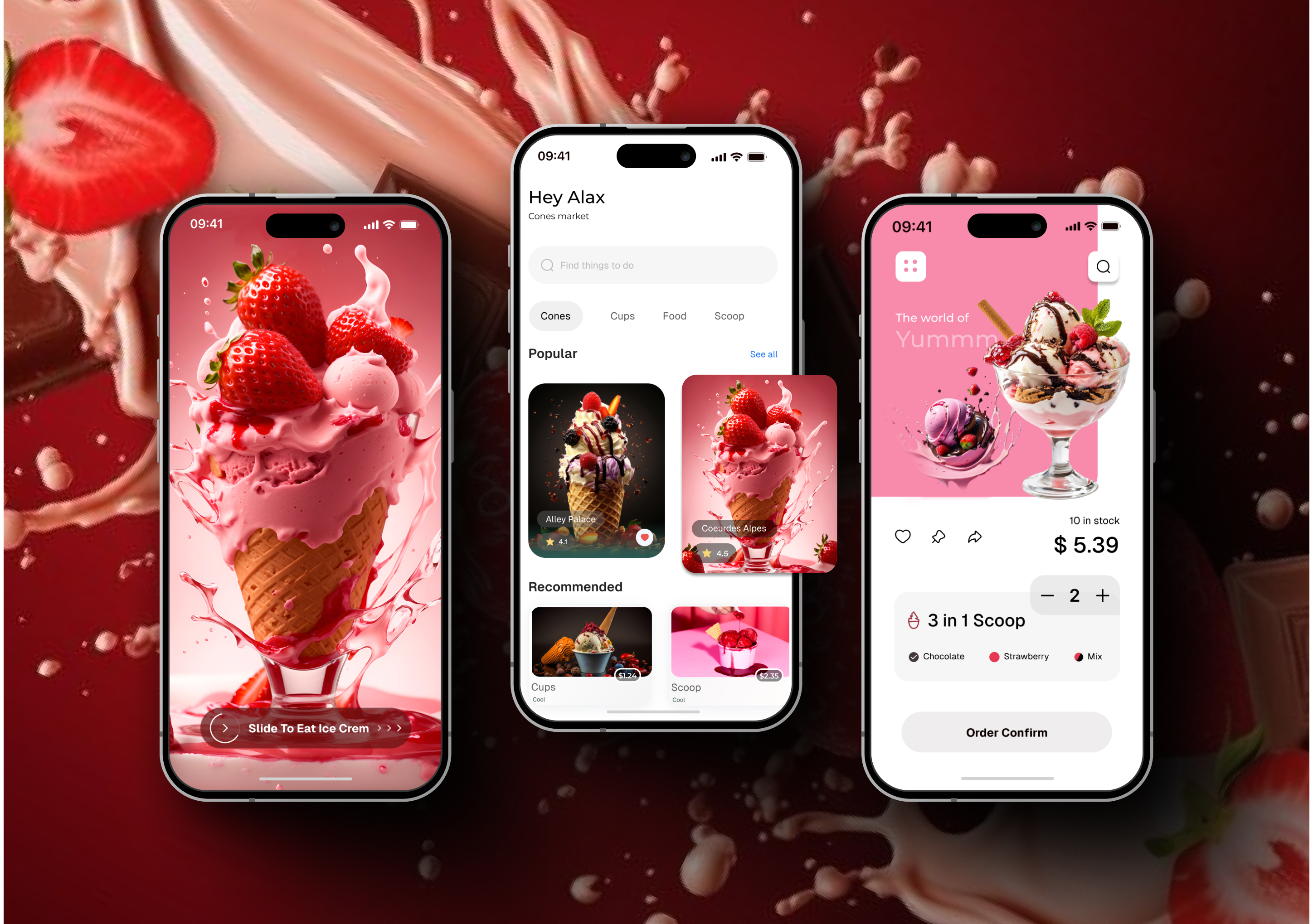 Ice Cream App Design by Sk Nayeem on Dribbble