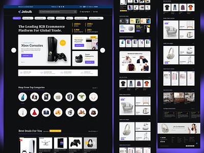 B2B Ecommerce Trade Platform Landing Page website uiux by Bespoke - for ...