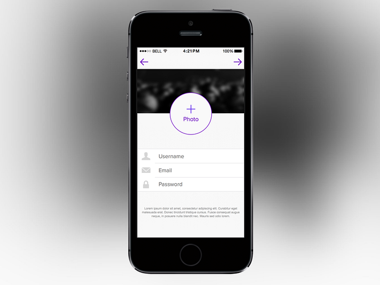 Profile Setup by André Mooij on Dribbble