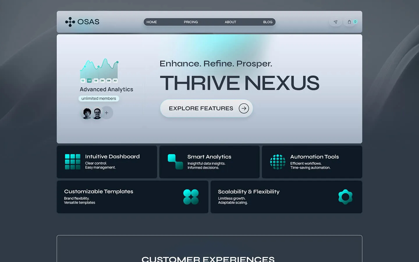 Osas - Technology Website Template by Faton Avdiu on Dribbble