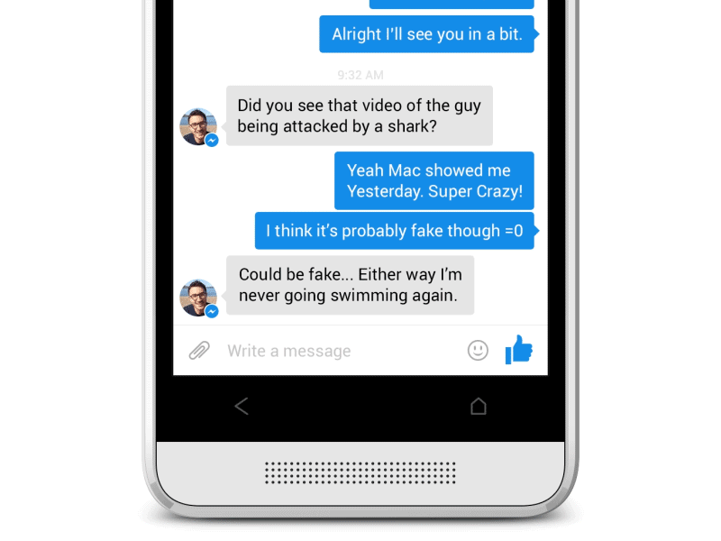 Facebook Messenger Like by Ben Langholz for Design at Meta on Dribbble