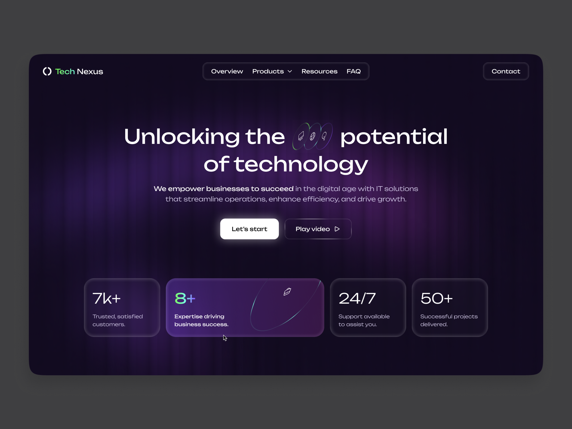 TechNexus home page by Layo on Dribbble