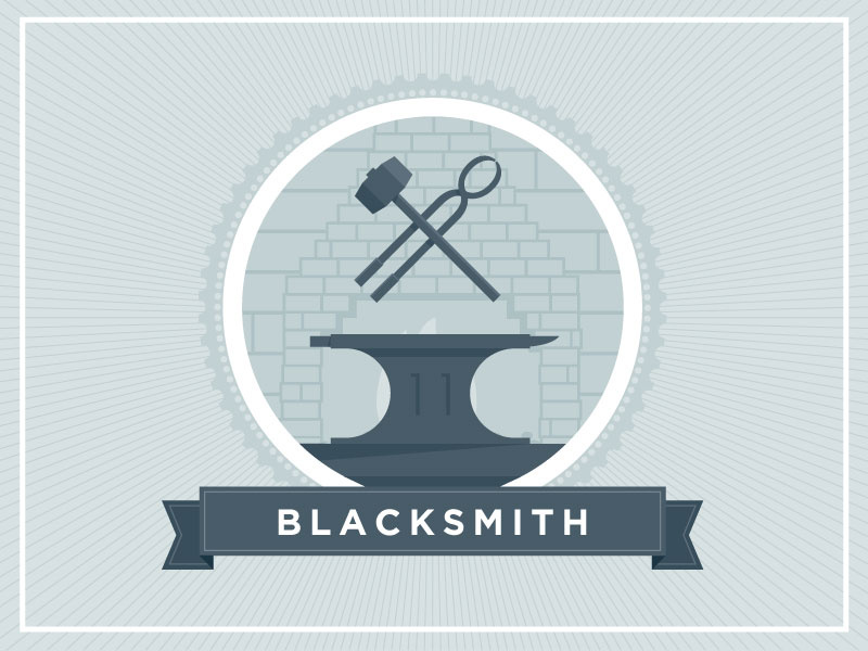 Blacksmith Card by Brad Colbow on Dribbble