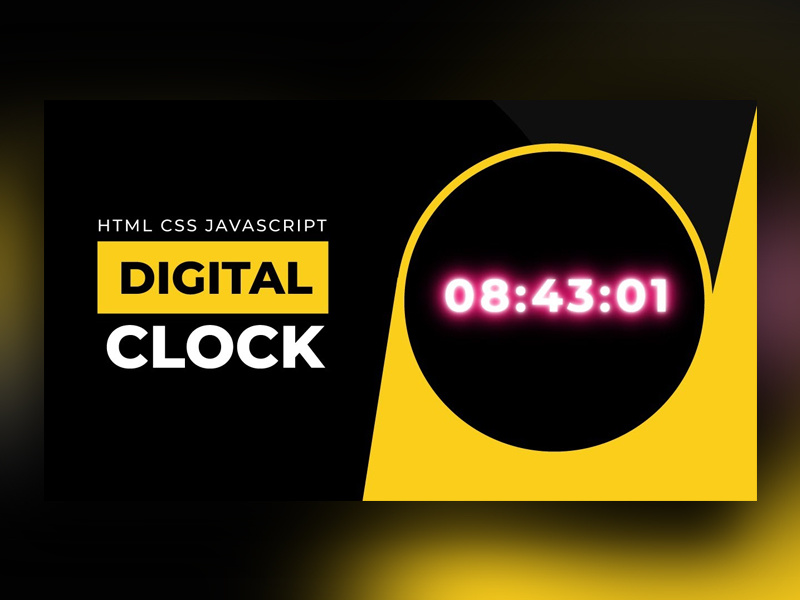Working Digital Clock by divinectorweb on Dribbble