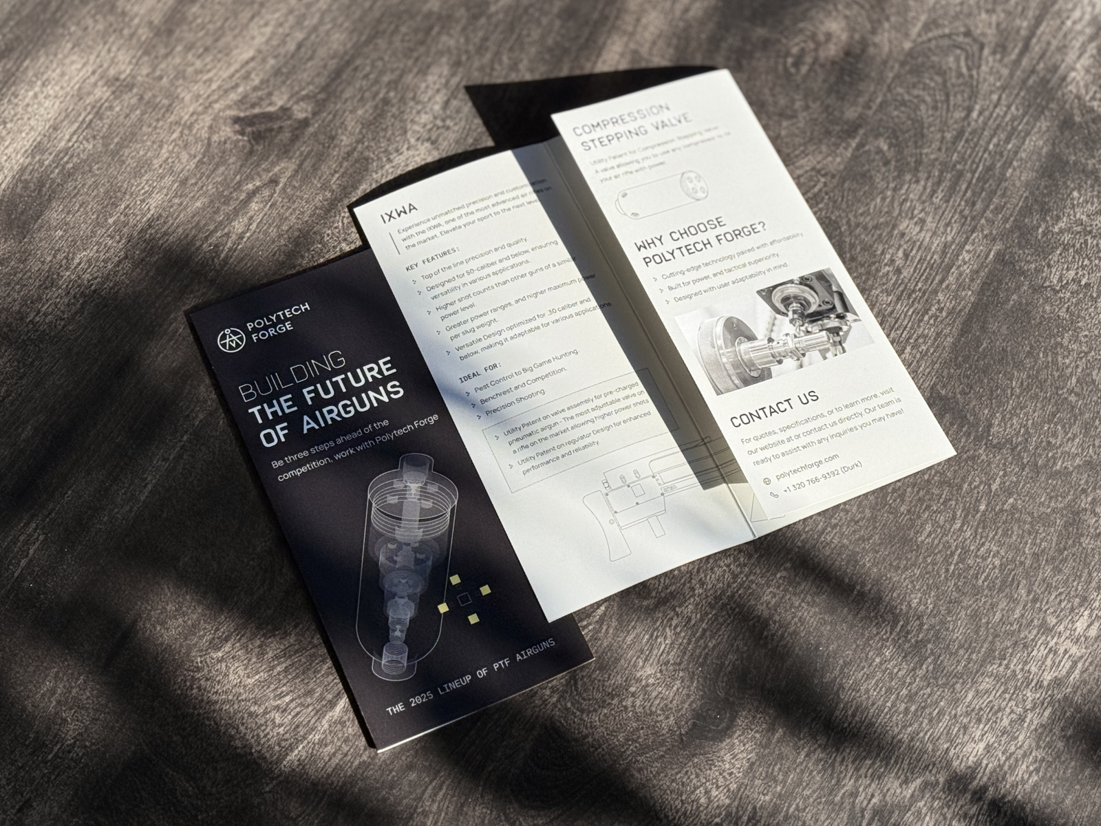 Tri Fold Flyers Polytech Forge by Benjamin Oberemok for Unfold on Dribbble