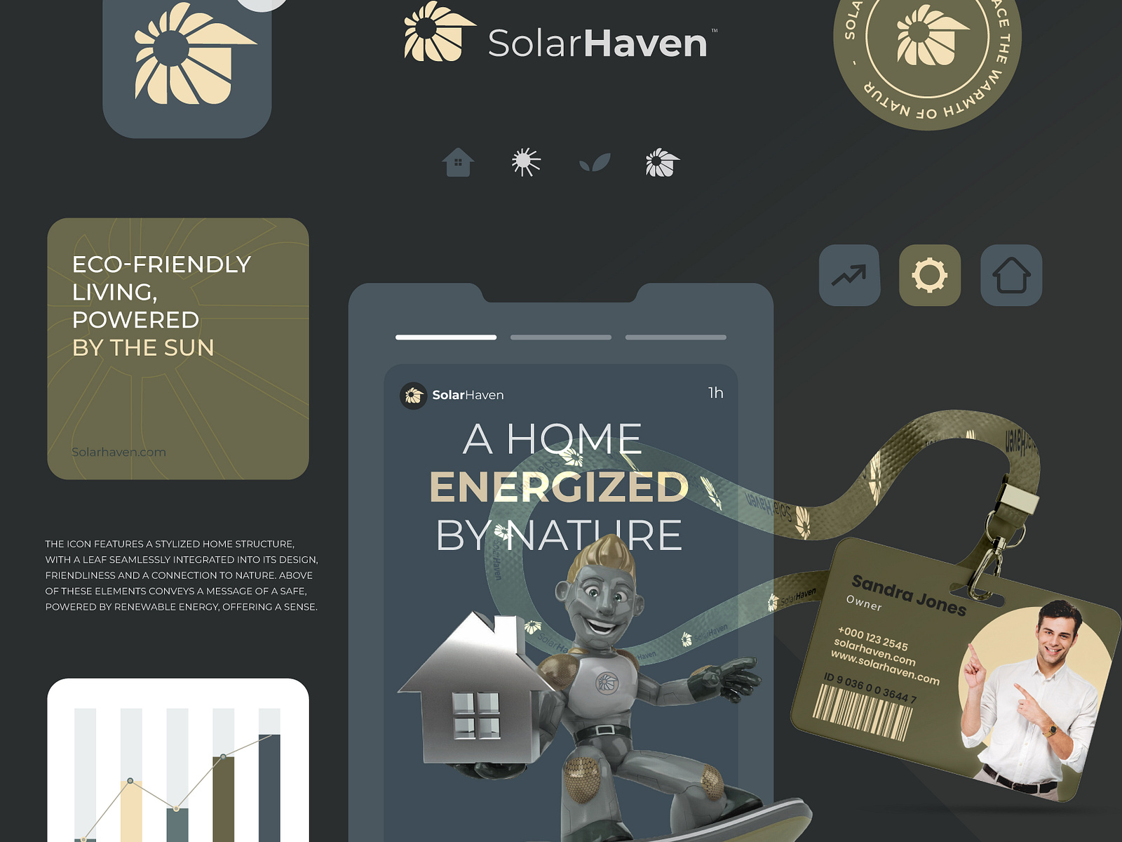 Solar Haven Renewable Energy & Modern Living Branding by Bulbul Ahmed on Dribbble