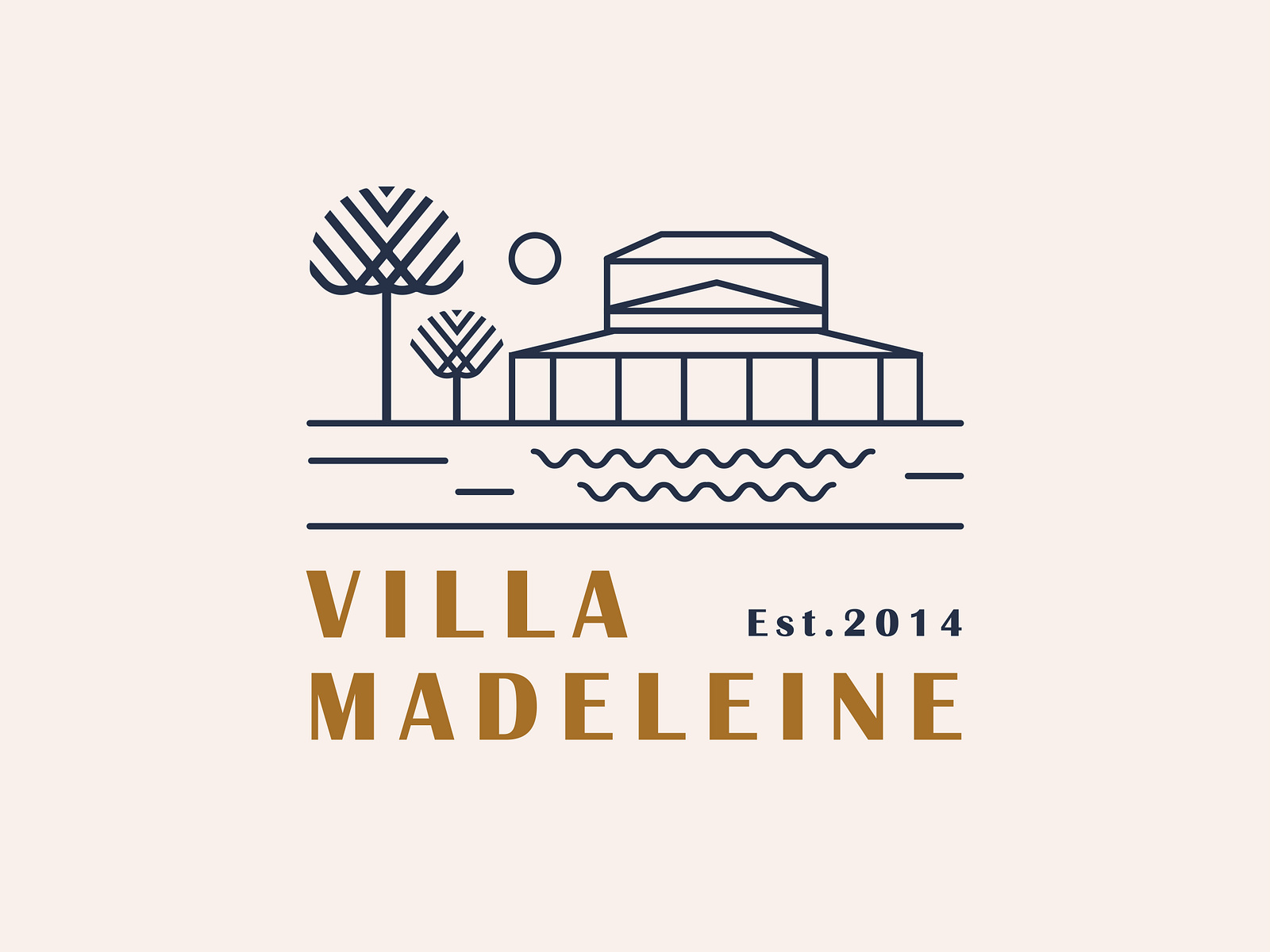 Villa Madeleine - logo vector by Pierre Lorimier on Dribbble