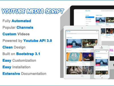Youtube Media Script by CodeGrape on Dribbble