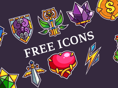 Free Game Icons by pixaroma on Dribbble
