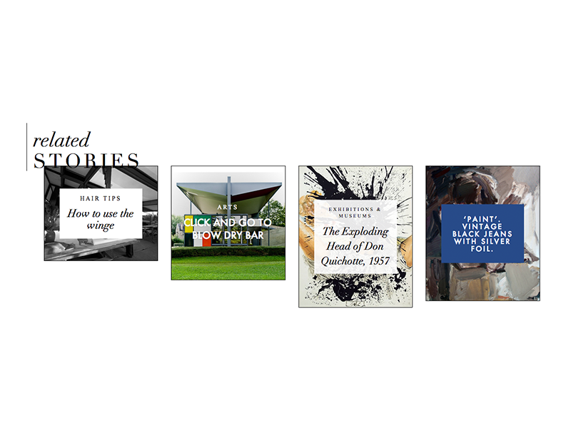 Widget: Related Stories by Daniel Haim on Dribbble