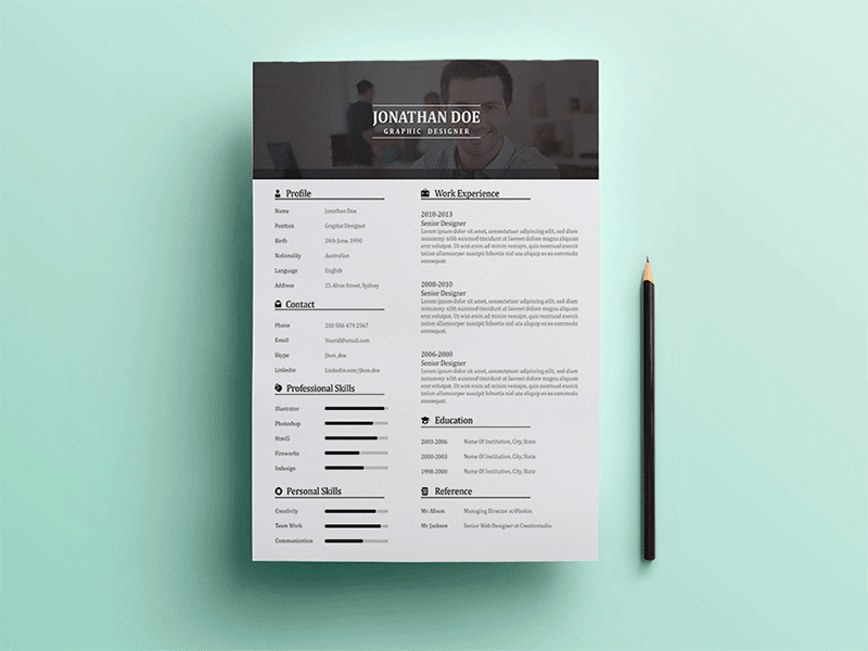 Animated Resume + Cover Letter by Pentaclay on Dribbble