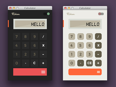 Java Swing Calculator by Rohan Likhite on Dribbble