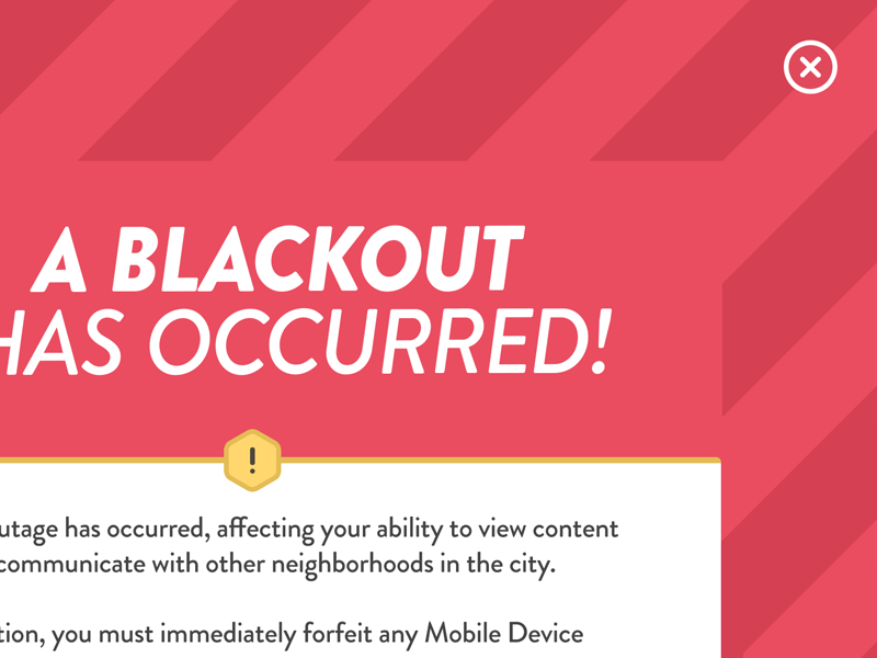 Full Screen Alert by kieran evans for EY Design Studio PHL on Dribbble