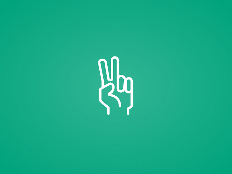 V Sign by Yonatan Ben Knaan on Dribbble
