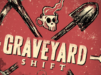Graveyard Shift - label design detail 2 by Bob Cassella on Dribbble