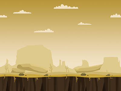 Desert Game Background by Timo Ostrich on Dribbble