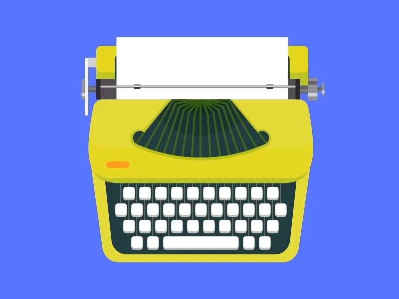 Browse thousands of Typewriter Gif images for design inspiration | Dribbble
