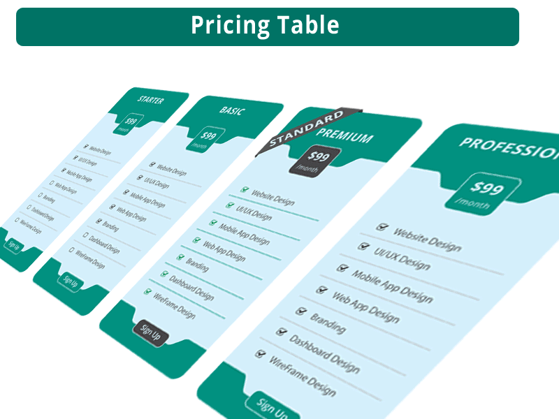 Web Table designs, themes, templates and downloadable graphic elements on Dribbble