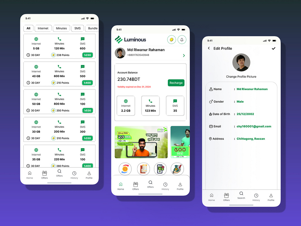 Teletalk App Redesign UI! by Ishtiaq Ahmad Chowdhury on Dribbble