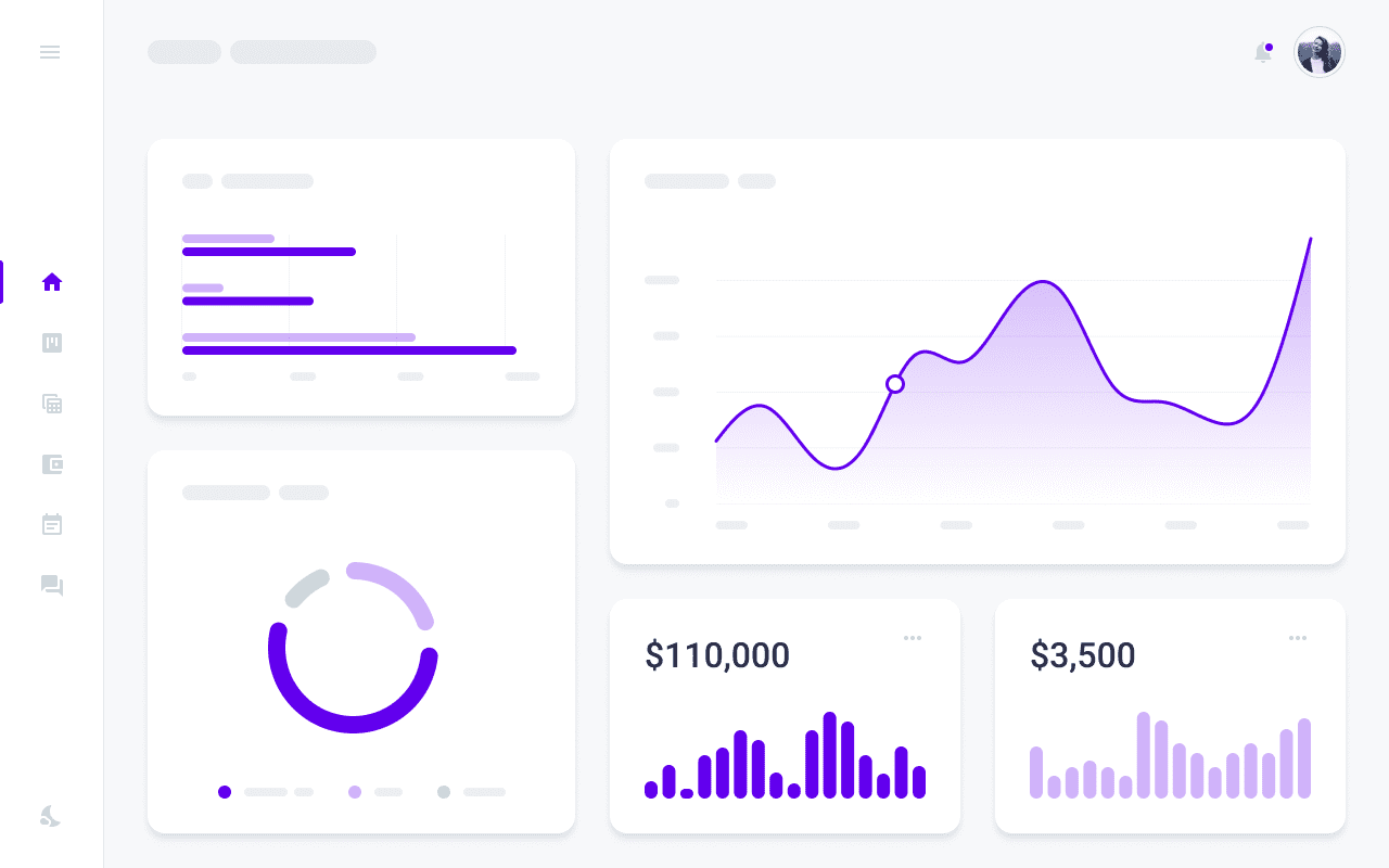 Dashboard Skeleton UI by Prince on Dribbble