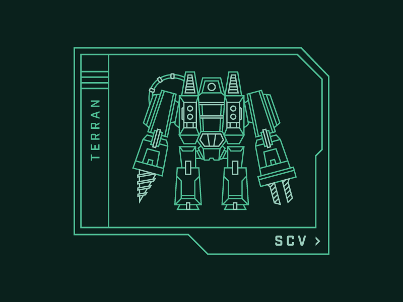 StarCraft II SCV by Yiwen Lu on Dribbble