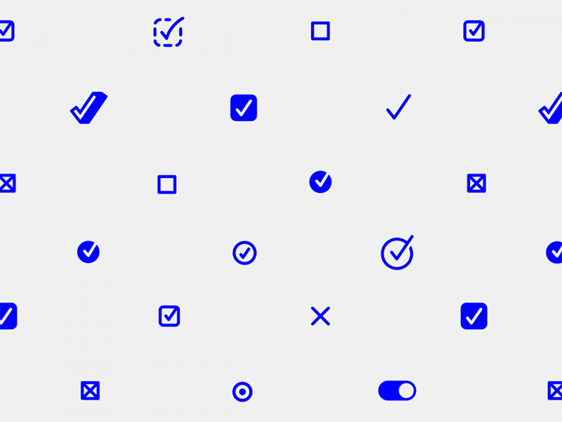 Checkbox Pattern by Matthew Gordils on Dribbble