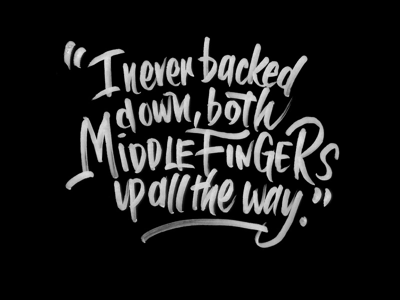 Middle Fingers by Neil Secretario on Dribbble