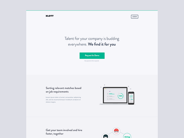 landing page - early draft by Nitin Garg on Dribbble
