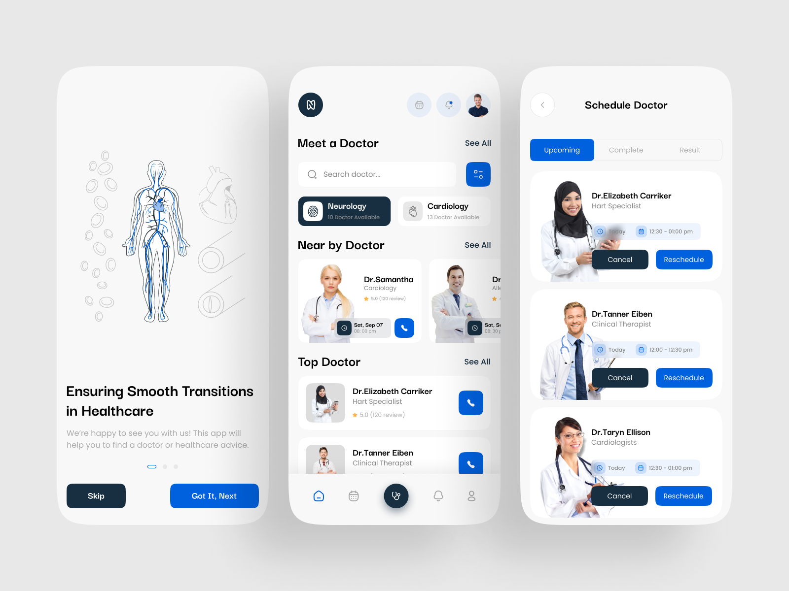 Neurocare - Medical Health Mobile App by Hasan Mahmud on Dribbble