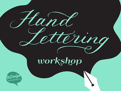 Hand Lettering poster design by Ezra Lamb on Dribbble