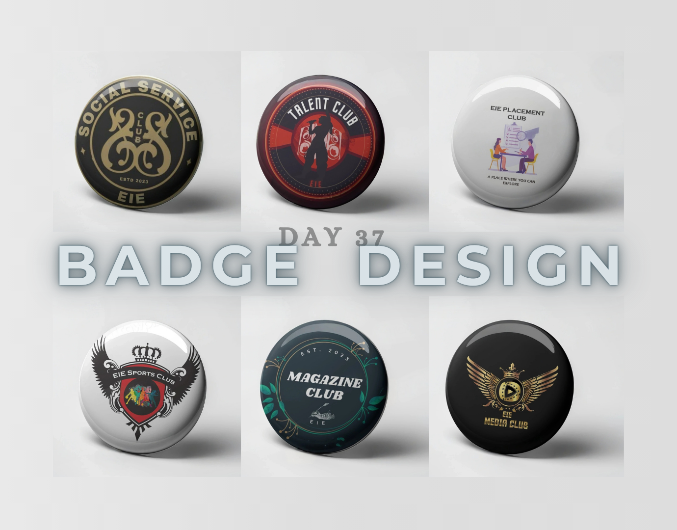 Day 37 of 100 Days Daily UI Challenge: Badge Design by Varshini Vijay ...