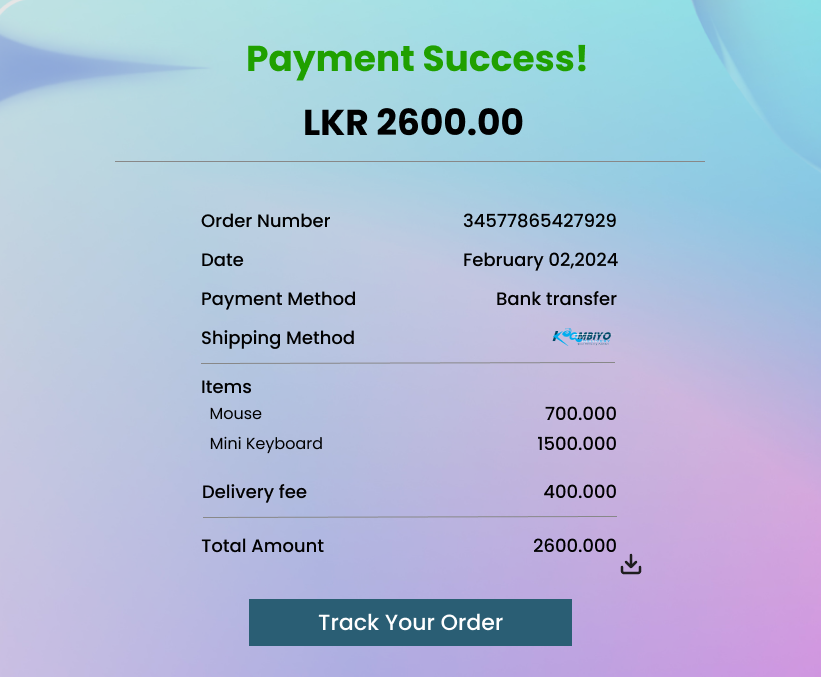 Purchase Receipt | UI Design | Daily UI Challenge #017 by Yasintha ...