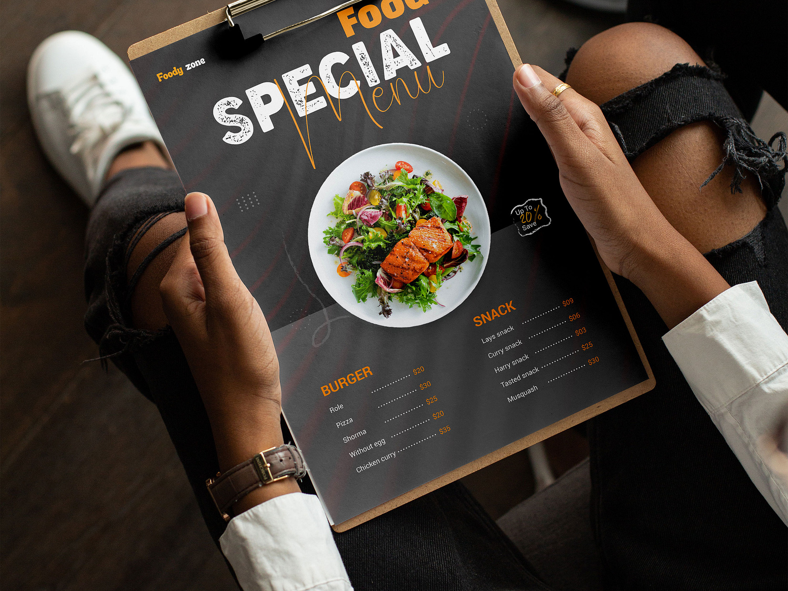 Modern creative food menu design by Fatama Begum on Dribbble