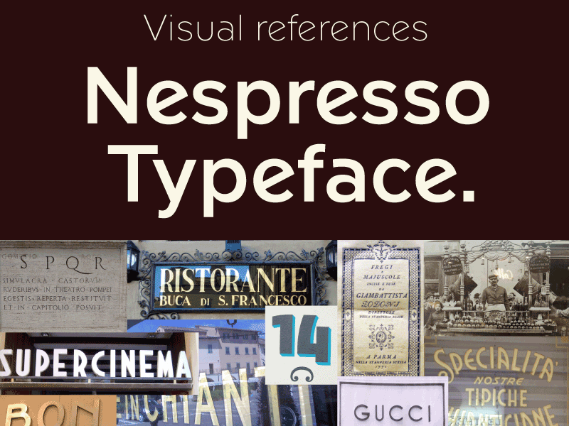 Nespresso, visual references by Jean François Porchez on Dribbble