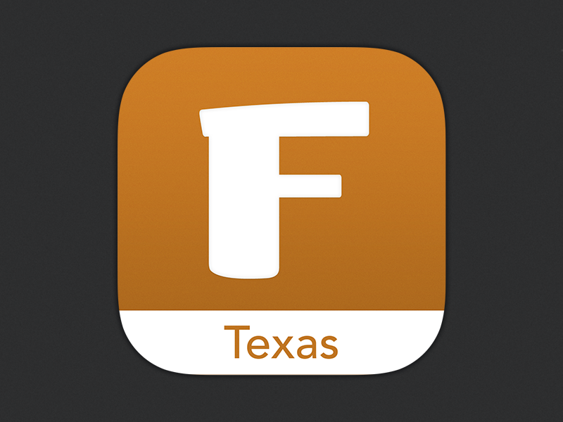 Texas FanGuide iOS app icon by Brian Behrend on Dribbble