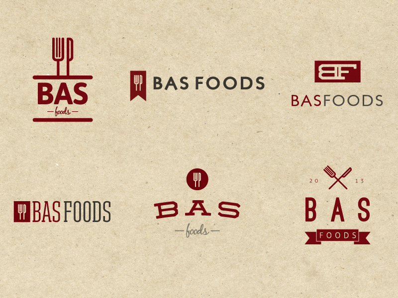 BAS Foods Logos by Chad Balanza on Dribbble